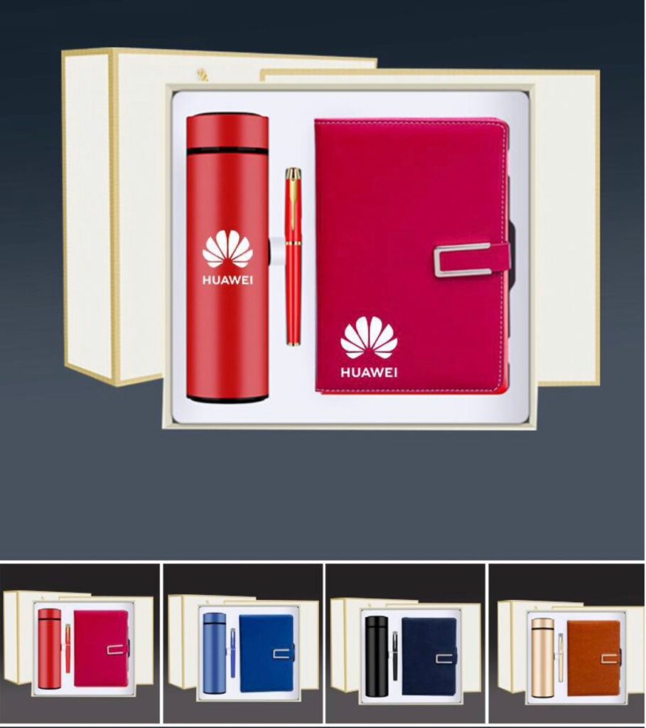 Corporate Premium Gifts Set - Thermos Flask, Notebook with Pen Set ...
